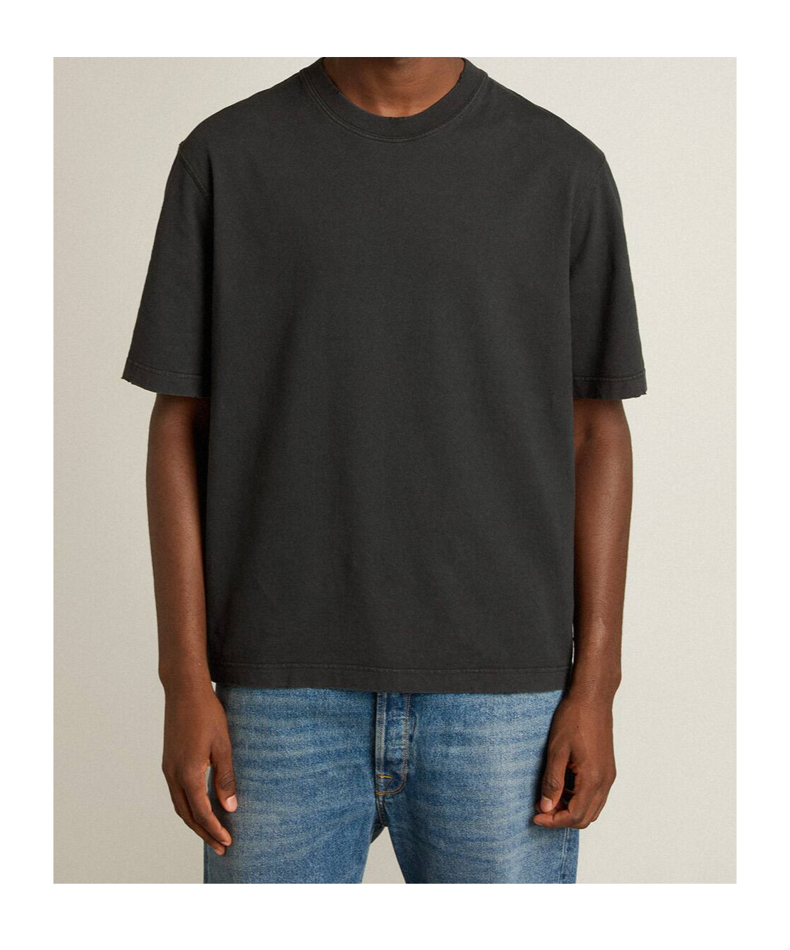 GOLDEN GOOSE Golden Goose Deluxe Brand Logo Detailed Crewneck T-Shirt